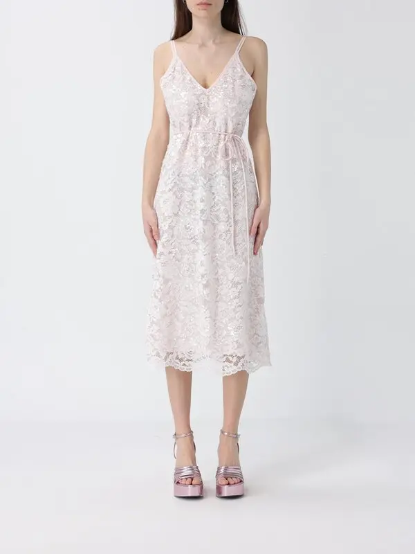 TWINSET Sequined Lace Midi Dress