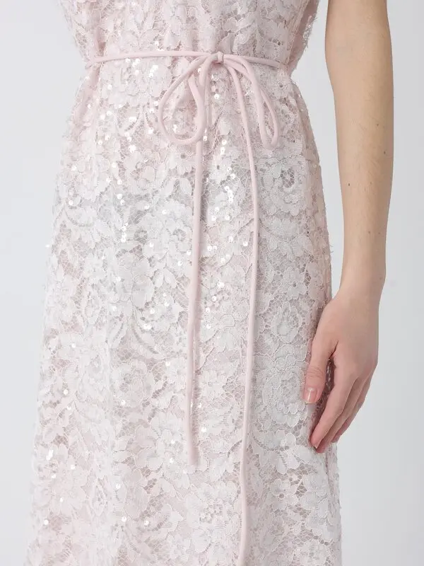 TWINSET Sequined Lace Midi Dress