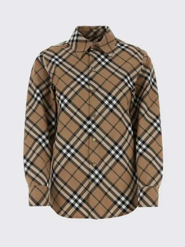 Burberry Vintage Check Wool Blend Shirt - Beige
