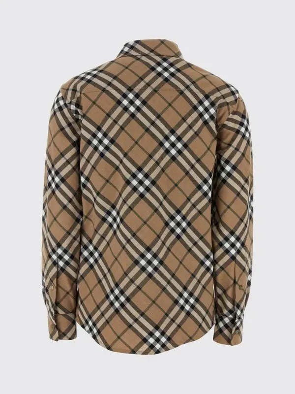 Burberry Vintage Check Wool Blend Shirt - Beige