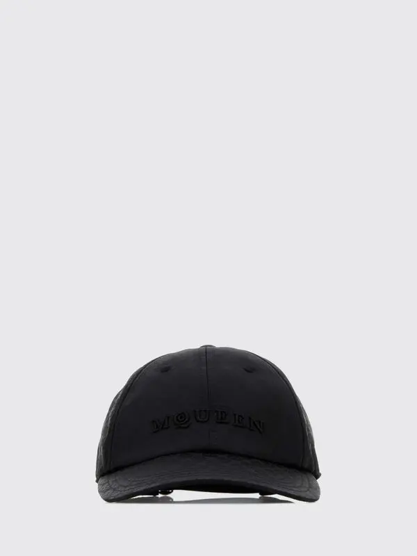Alexander McQueen Nylon Hat With Embroidered Logo