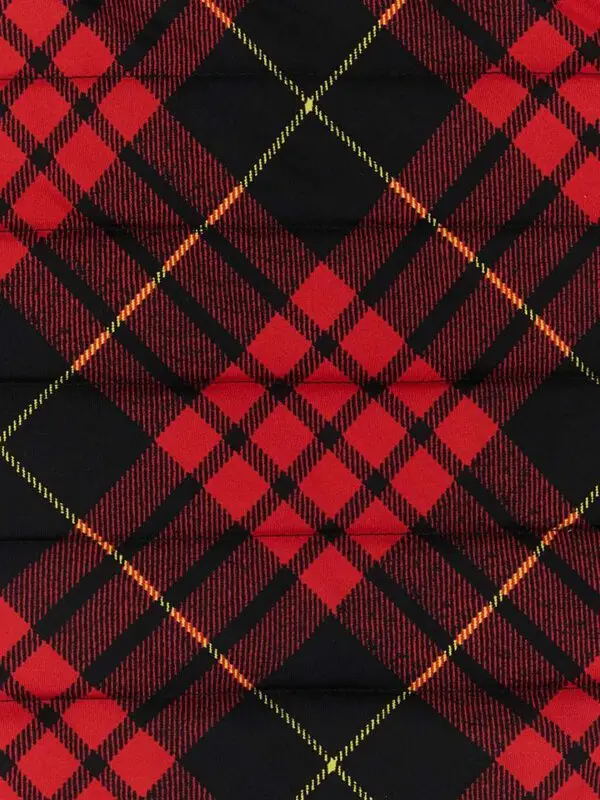 Alexander McQueen Tartan Motif Silk Scarf