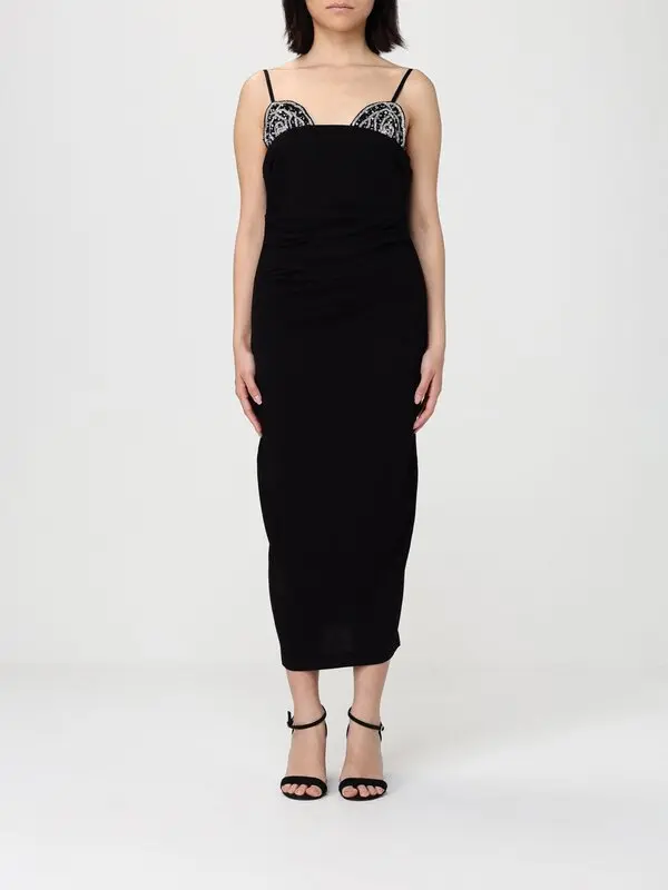 Pinko Carruba Midi Dress With Jewel Embellishment
