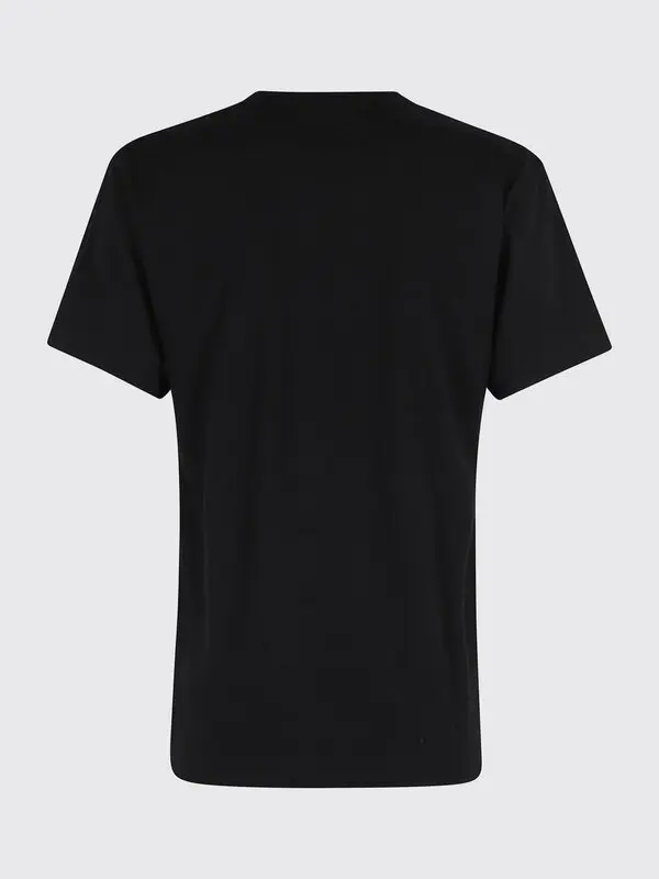 Play Comme Des Garcon Cotton T-shirt With Logo - Black
