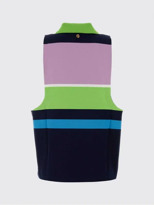 Versace Striped Cotton Polo Shirt