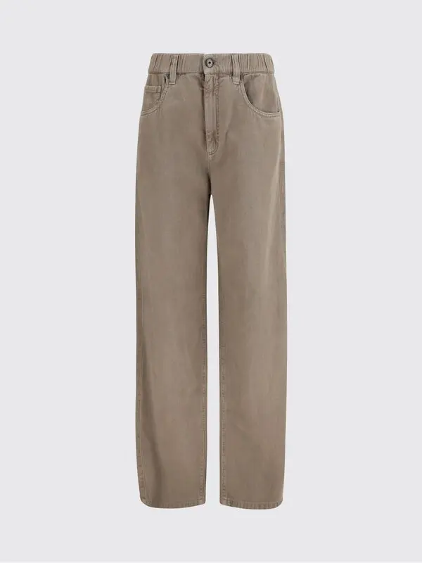 Brunello Cucinelli Wide Leg Jeans - Brown