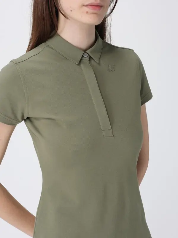 K-WAY Cotton Polo With Logo - Green