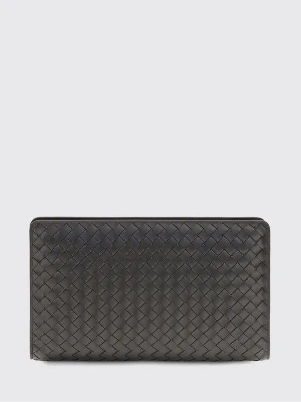 Bottega Veneta Agenda Intrecciato Leather Clutch - Brown