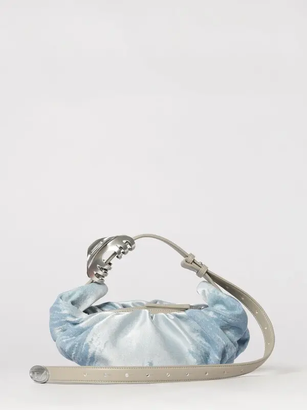 DIESEL® Gra-d Bag In Recycled Denim And Satin - Blue
