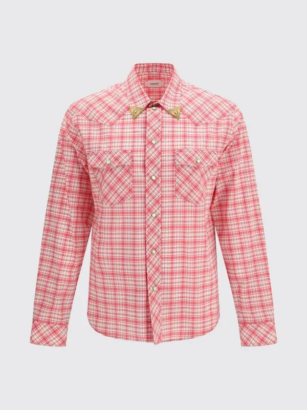Versace Check Cotton Shirt