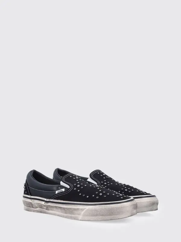 VANS Lx Classic Slip-on 98 Check Canvas Sneakers - Black