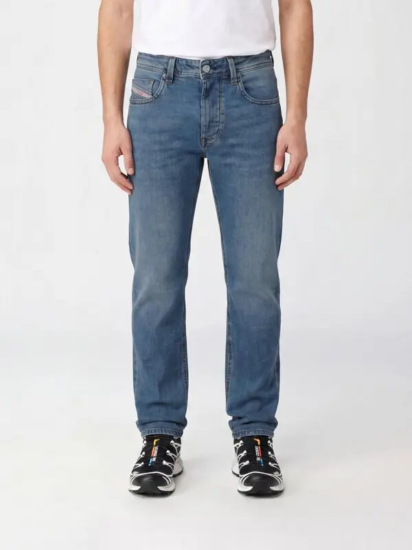 DIESEL® Larkee Straight Leg Jeans - Gnawed Blue