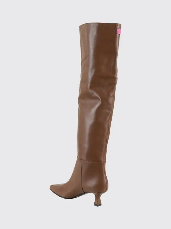 3JUIN Bea Over-the-knee Leather Stiletto Boots