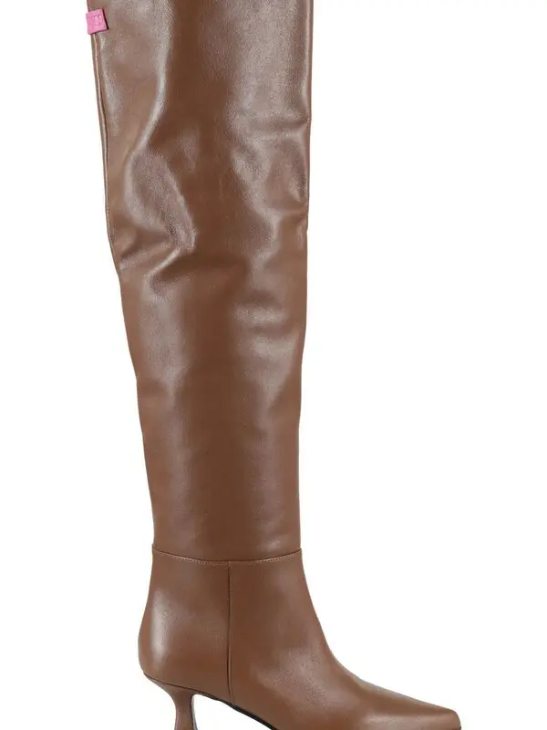 3JUIN Bea Over-the-knee Leather Stiletto Boots