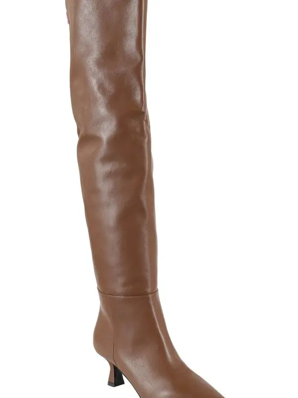 3JUIN Bea Over-the-knee Leather Stiletto Boots