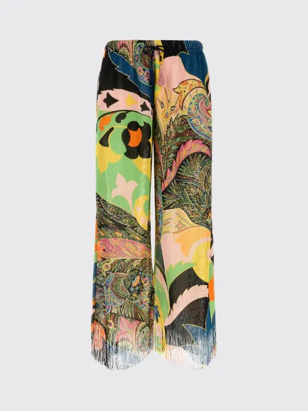 Etro Printed Viscose Palazzo Pants