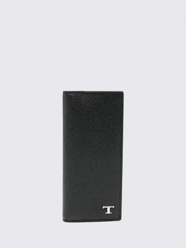 TOD'S Grained Leather Wallet - Black