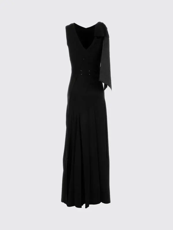 MAISON MARGIELA Satin Gown With Bow Detail