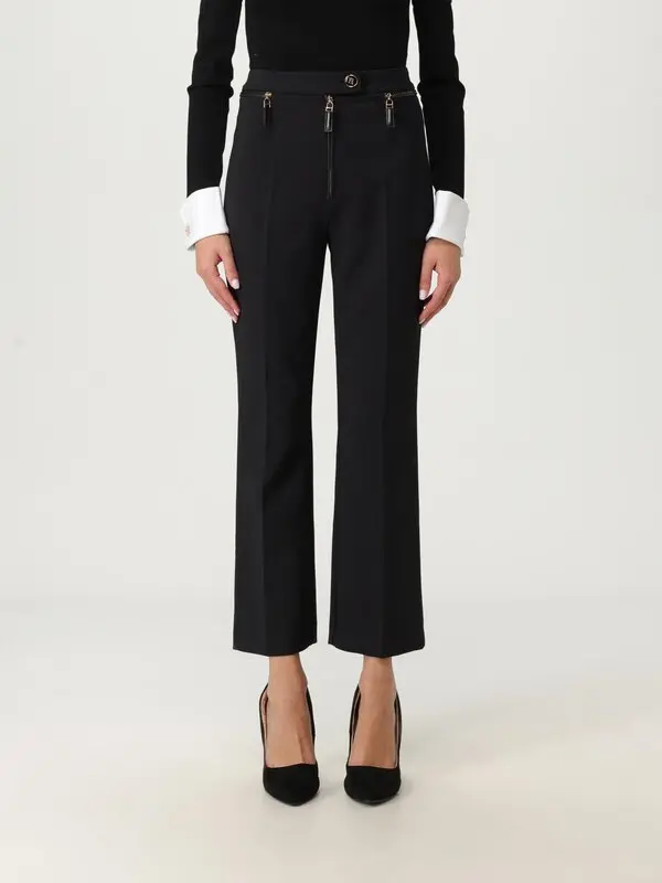 Elisabetta Franchi Tailored Trousers With Zip Detail
