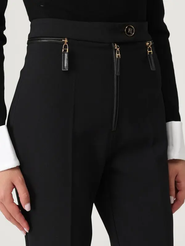 Elisabetta Franchi Tailored Trousers With Zip Detail