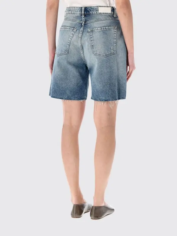 ICON DENIM LOS ANGELES High-waisted Denim Shorts