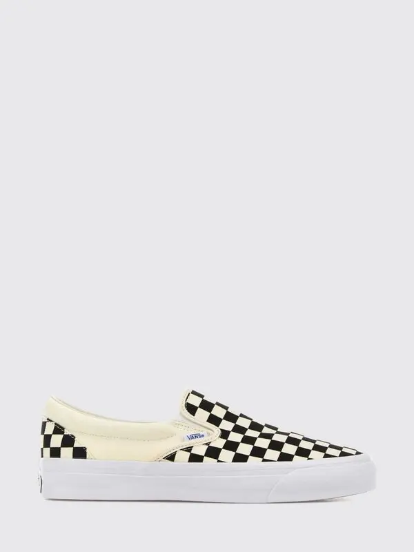 VANS Lx Classic Slip-on 98 Check Cotton Canvas Sneakers - White