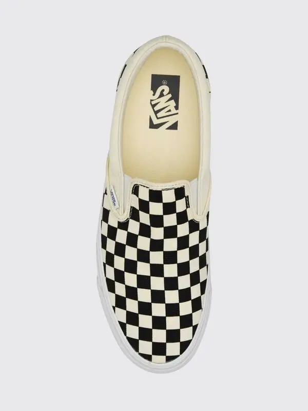 VANS Lx Classic Slip-on 98 Check Cotton Canvas Sneakers - White