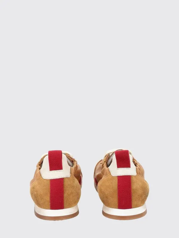 UMA WANG Calfskin And Suede Leather Low Top Sneakers - Camel