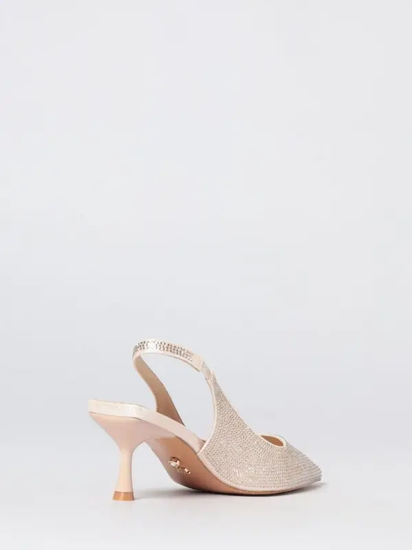 TWENTY FOURHAITCH Phuket Rhinestone Fabric Slingback - Champagne