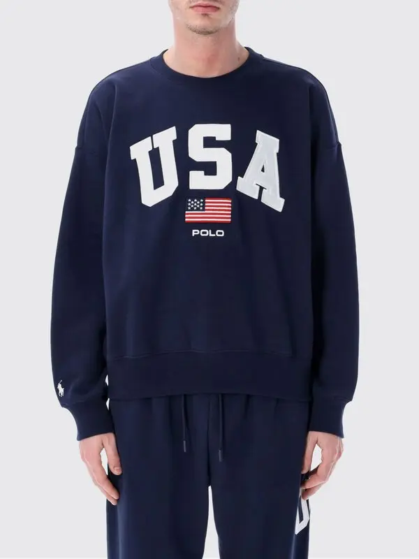 Polo Ralph Lauren Cotton Blend Crew-neck Sweatshirt