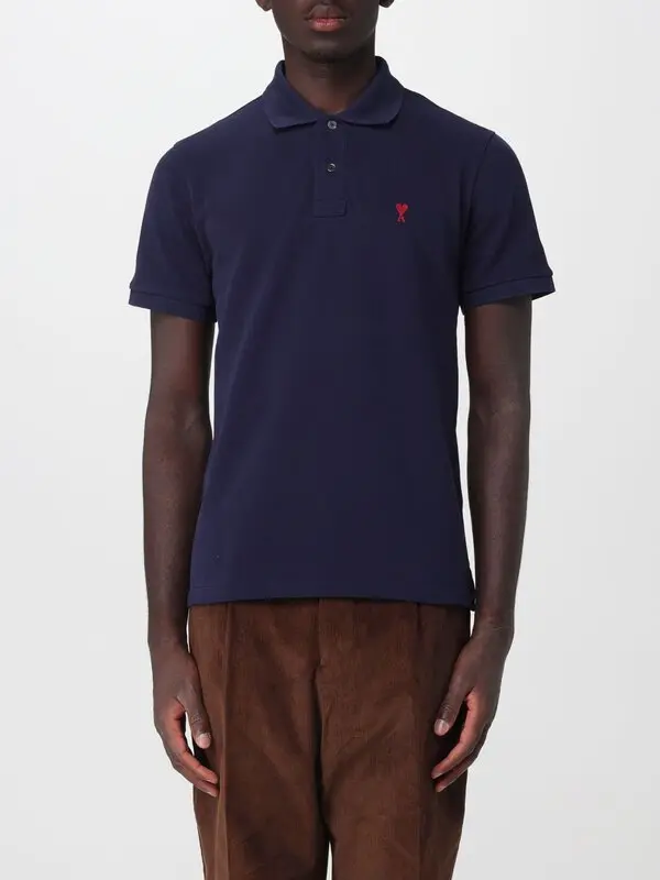AMI Paris Polo Shirt Colour - Blue