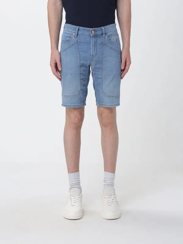 JECKERSON Slim Fit Denim Shorts - Stone Washed
