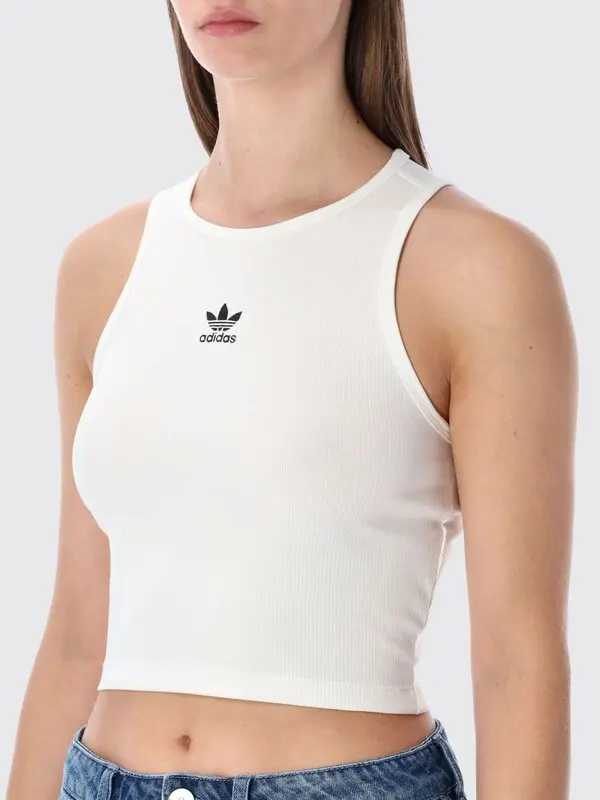 ADIDAS ORIGINALS Ribbed Cropped Tank Top