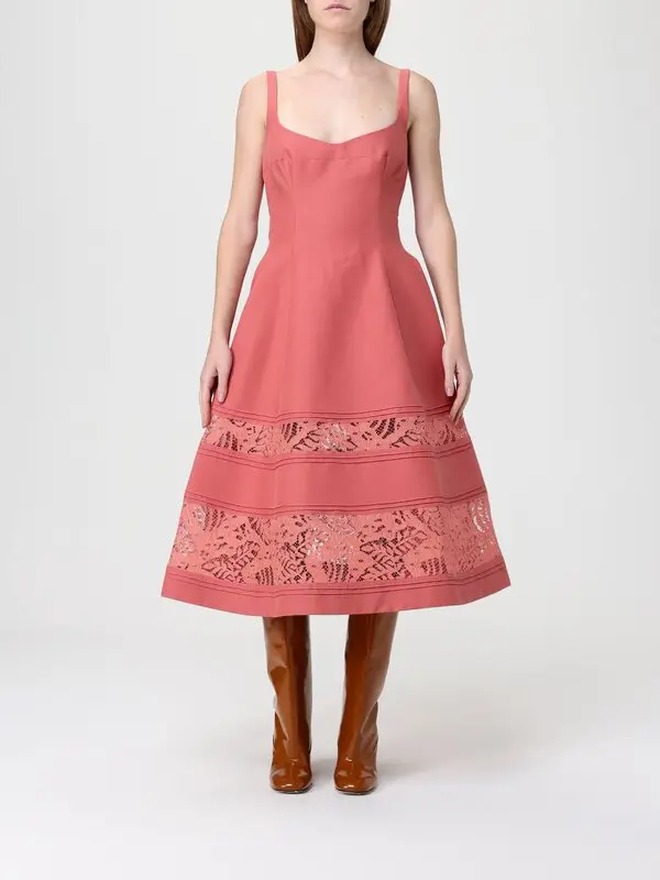 Marni Lace Trimmed Midi Dress