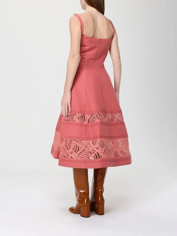 Marni Lace Trimmed Midi Dress