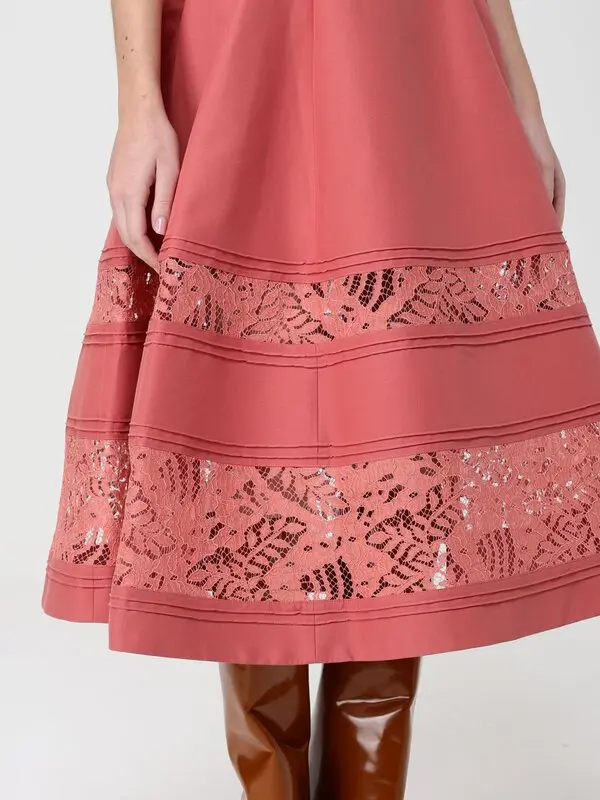 Marni Lace Trimmed Midi Dress