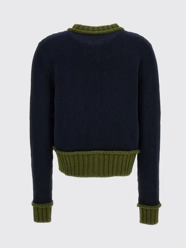 Marni Bi Abstract Wool-blend Crewneck Cardigan