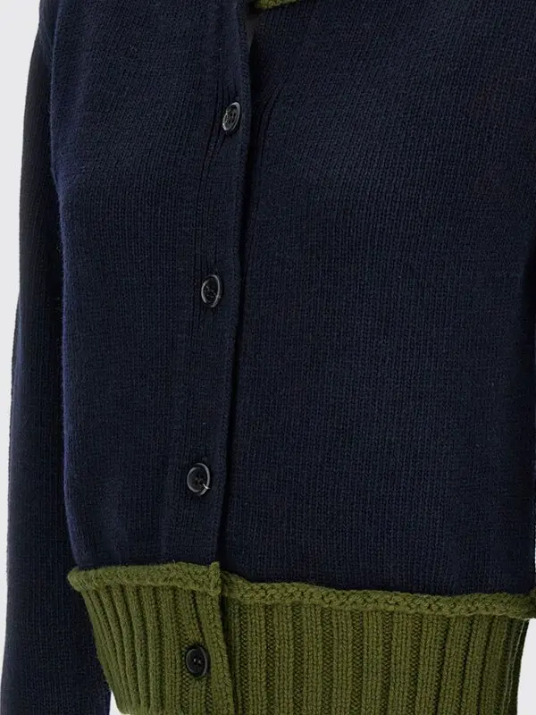 Marni Bi Abstract Wool-blend Crewneck Cardigan