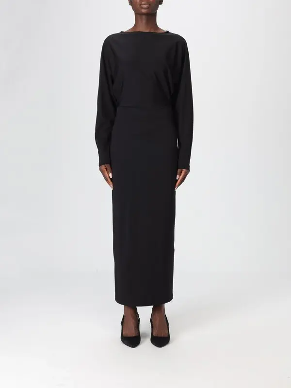 MAR DE MARGARITAS Long Sleeve Open Back Maxi Dress