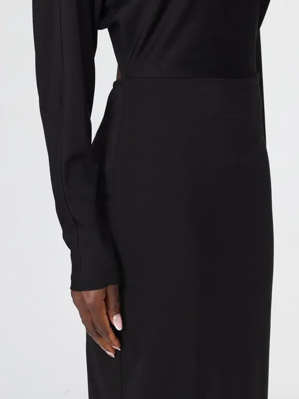 MAR DE MARGARITAS Long Sleeve Open Back Maxi Dress