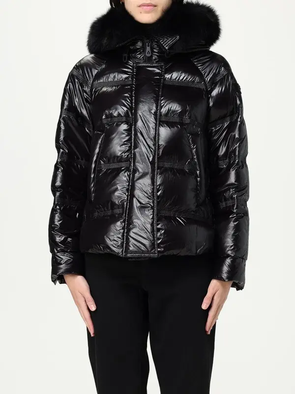 Peuterey Down Jacket With Fur Hood - Black