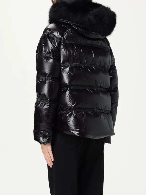 Peuterey Down Jacket With Fur Hood - Black