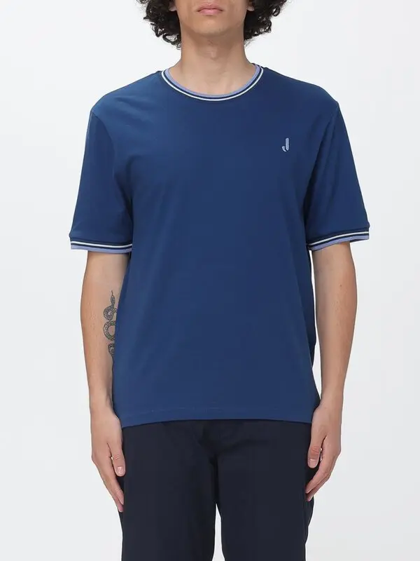 JECKERSON Cotton T-shirt With Logo - Blue 1