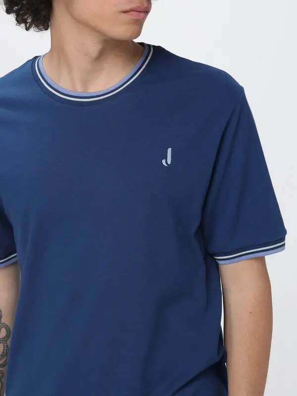 JECKERSON Cotton T-shirt With Logo - Blue 1