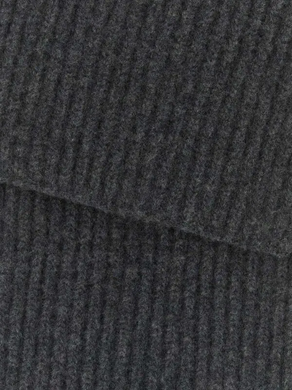 MAISON MARGIELA Ribbed Virgin Wool Scarf - Grey