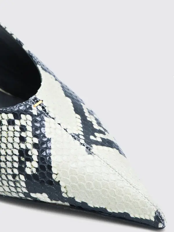 Khaite Python Print Leather Bella Slingback
