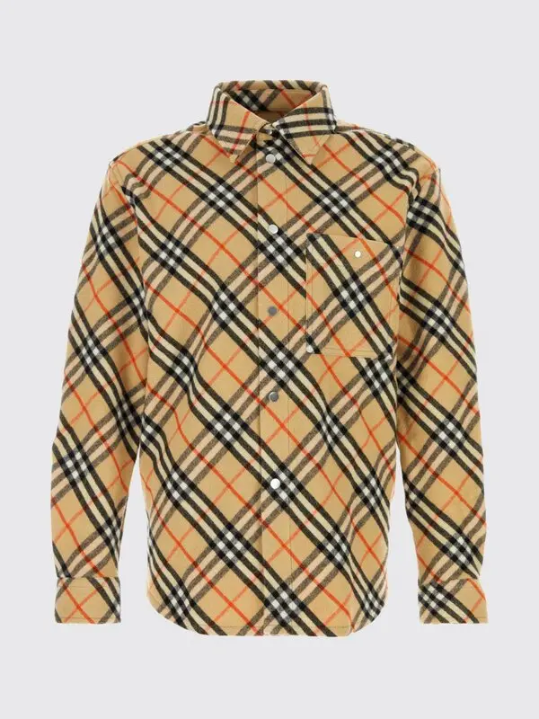 Burberry Wool Shirt With Vintage Check Print