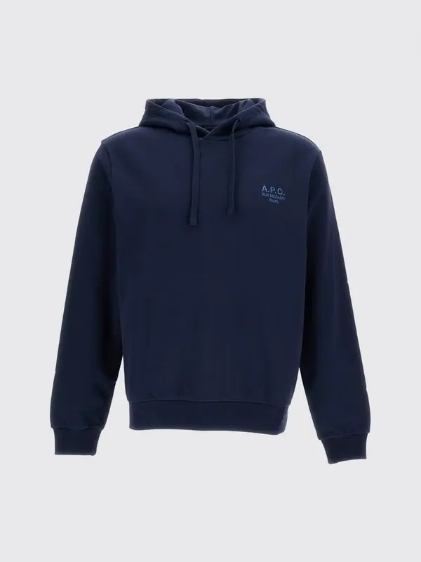 A.p.c. Relaxed Fit Cotton Logo Hoodie