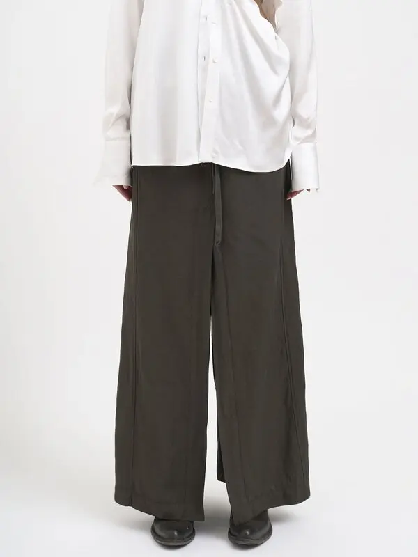 Andrea Ya'aqov Maxi Skirt With Drawstring Waist And Slits