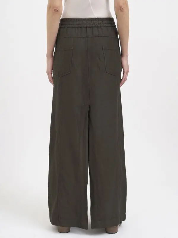 Andrea Ya'aqov Maxi Skirt With Drawstring Waist And Slits